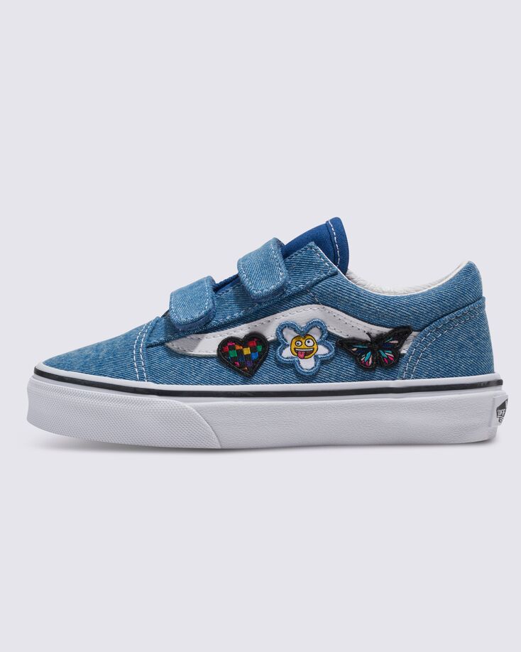 Kids Old Skool V Denim Shoe Shop at Vans